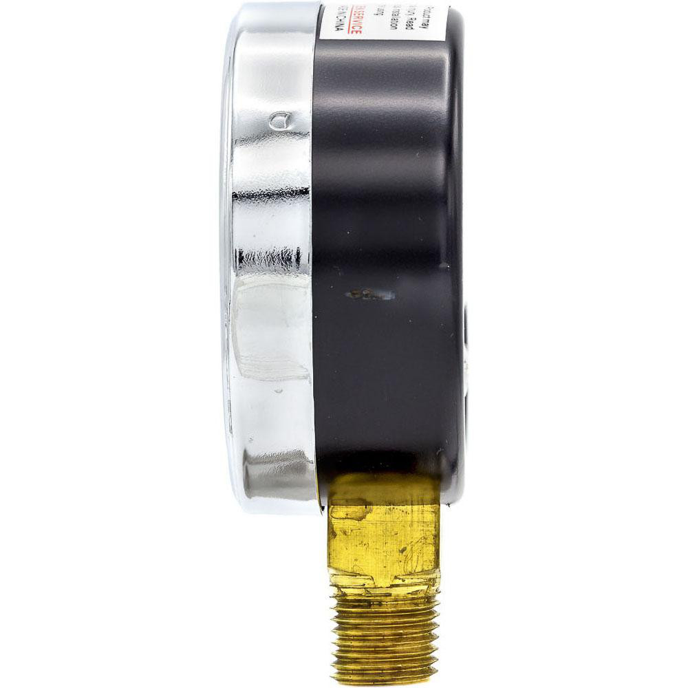 PIC Gauges - Pressure Gauge: 2-1/2" Dial Dia, 0 to 160 psi, 1/4" MNPT, Lower Mount | MSC Direct