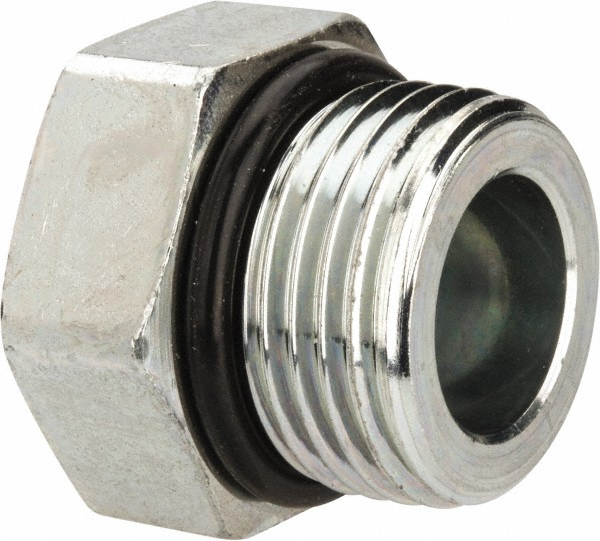Parker - Industrial Pipe Hex Plug: 1-1/16-12 Male Thread, Male Straight ...