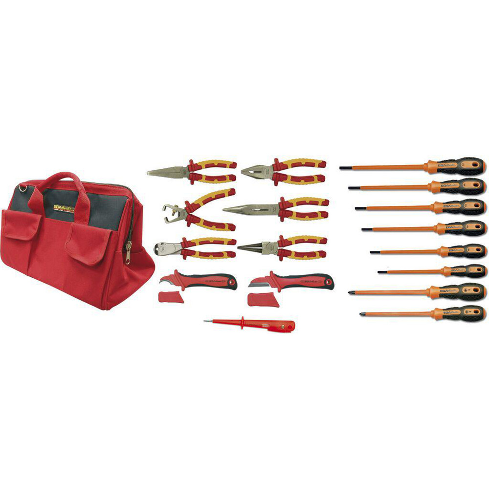 EGA Master - Electrician's Tool Set: 17 Pc | MSC Direct