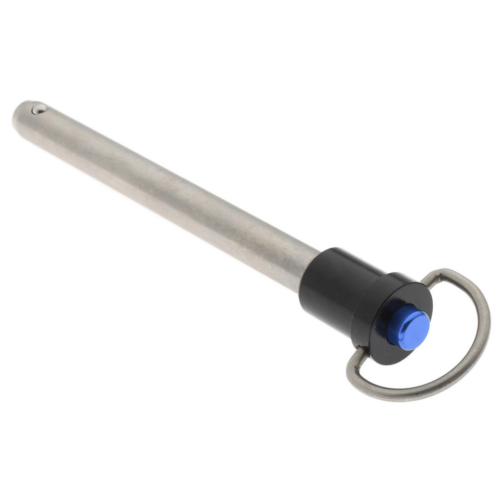 Gibraltar - Quick-Release Pin: Ring Handle, 3/8" Pin Dia, 3-1/2" Usable ...
