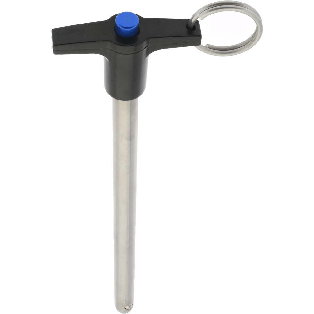Gibraltar - Quick-Release Pin: T-Handle, 3/8" Pin Dia, 6" Usable Length ...