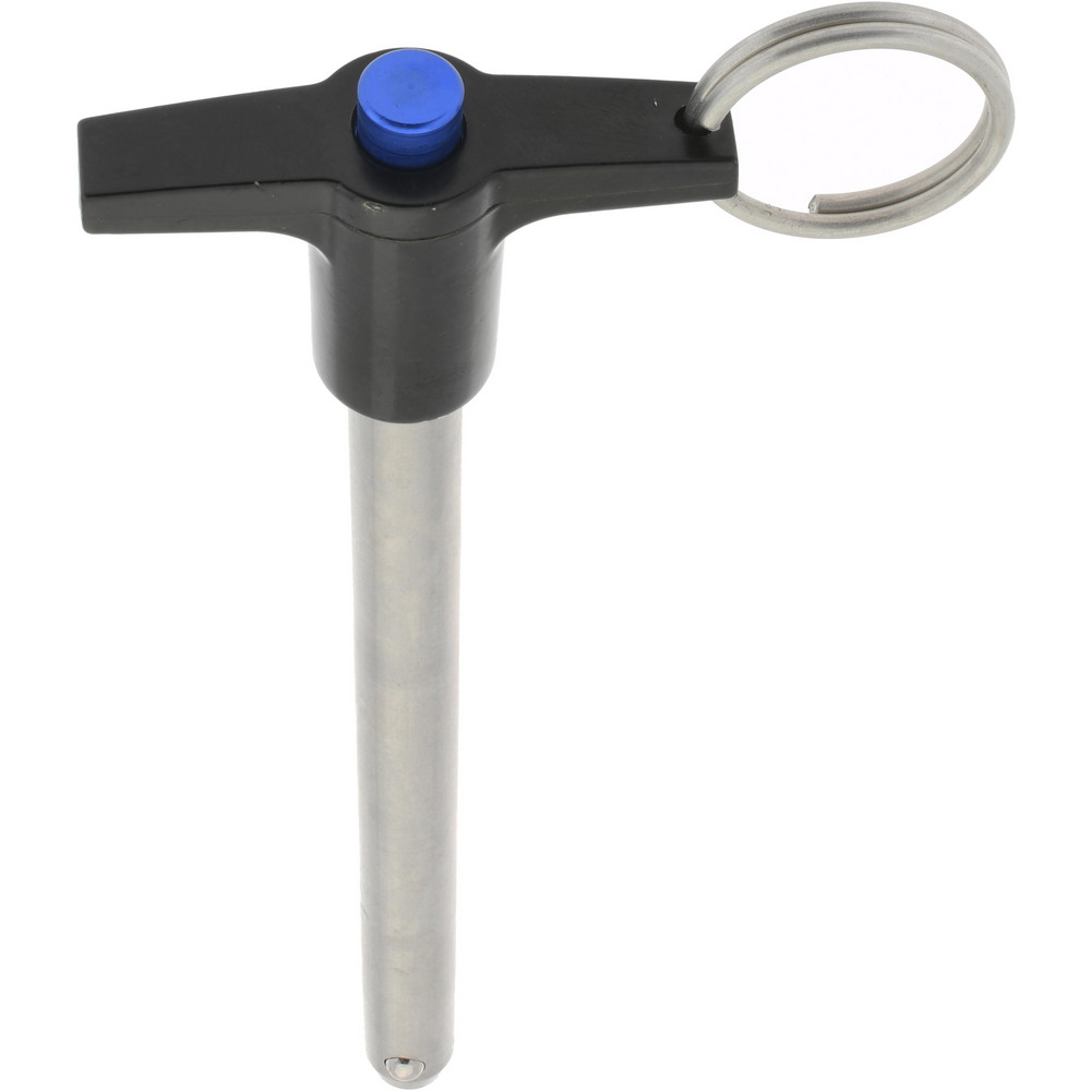 Gibraltar - Quick-Release Pin: T-Handle, 3/8" Pin Dia, 4-1/2" Usable ...