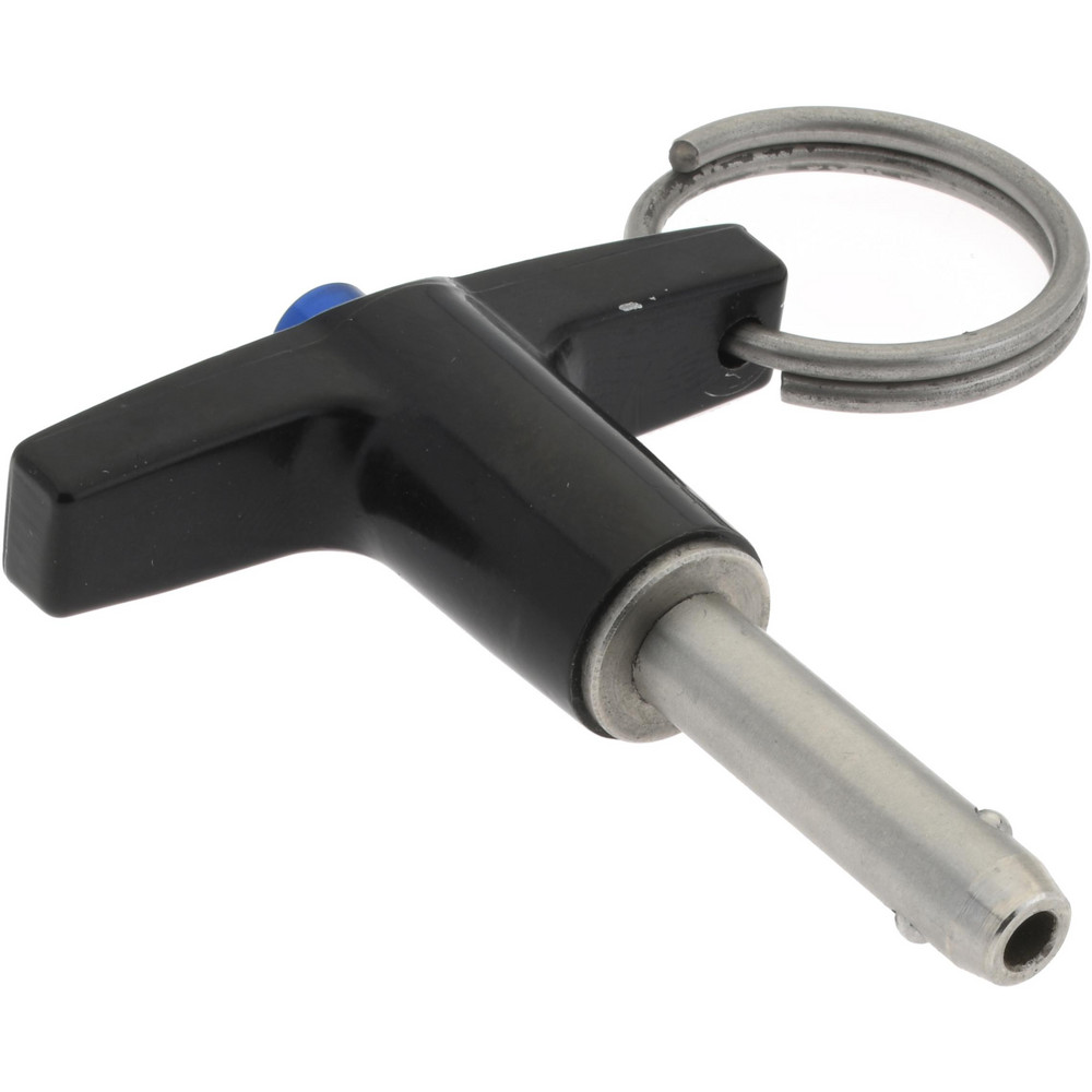 Gibraltar - Quick-Release Pin: T-Handle, 1/4" Pin Dia, 3/4" Usable ...