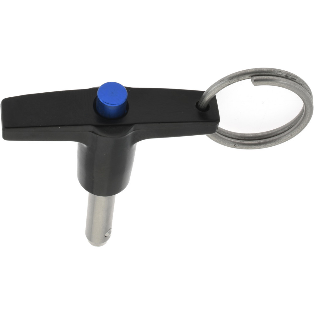 Gibraltar - Quick-Release Pin: T-Handle, 1/4" Pin Dia, 3/4" Usable ...