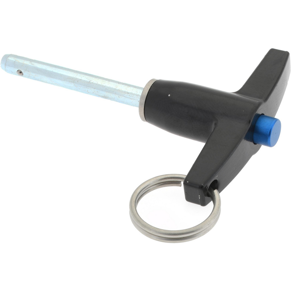 Gibraltar - Quick-Release Pin: T-Handle, 3/16" Pin Dia, 1-1/4" Usable ...