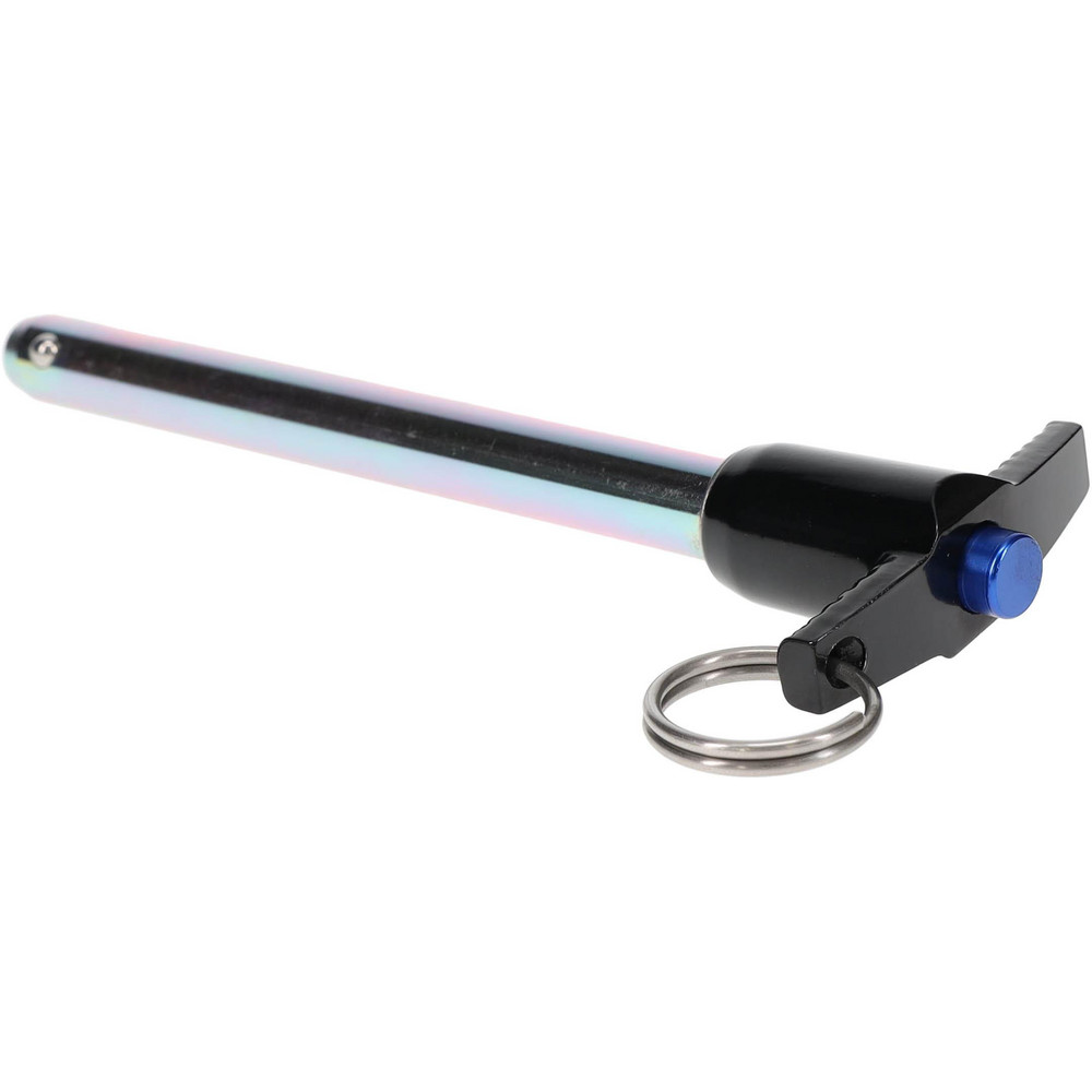 Quick-Release Pin: T-Handle, 1/2" Pin Dia, 4-1/2" Usable Length - 4130 ...