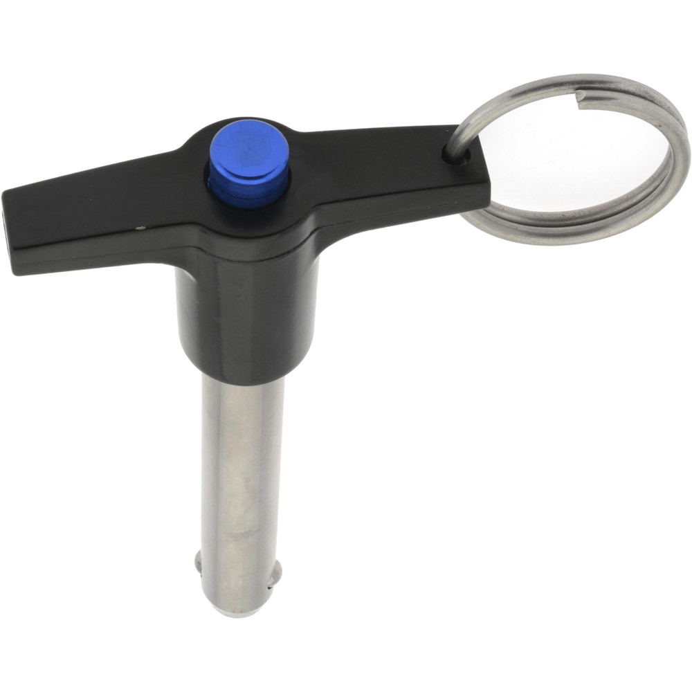 Gibraltar - Quick-Release Pin: T-Handle, 3/8" Pin Dia, 2" Usable Length ...