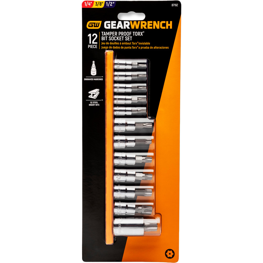 GEARWRENCH - Hex & Torx Bit Socket Sets: Set Type: Tamper Proof Torx ...