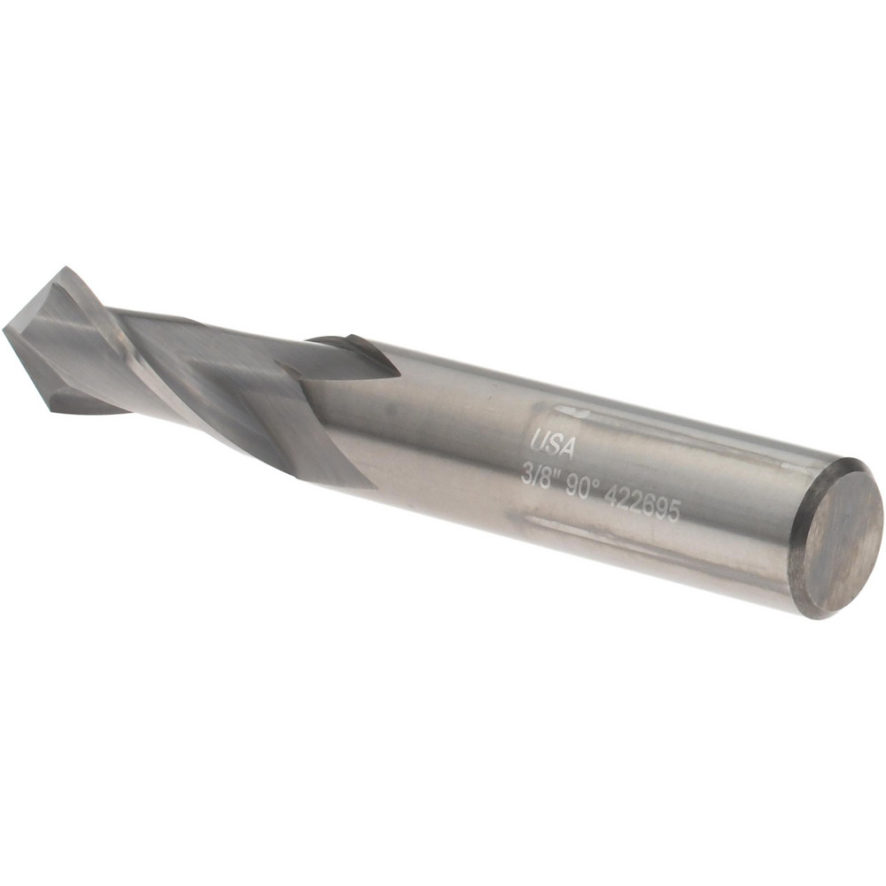Melin Tool - Drill Mill: 3/8" Dia, 1" LOC, 2 Flutes, 90 ° Point, Solid ...