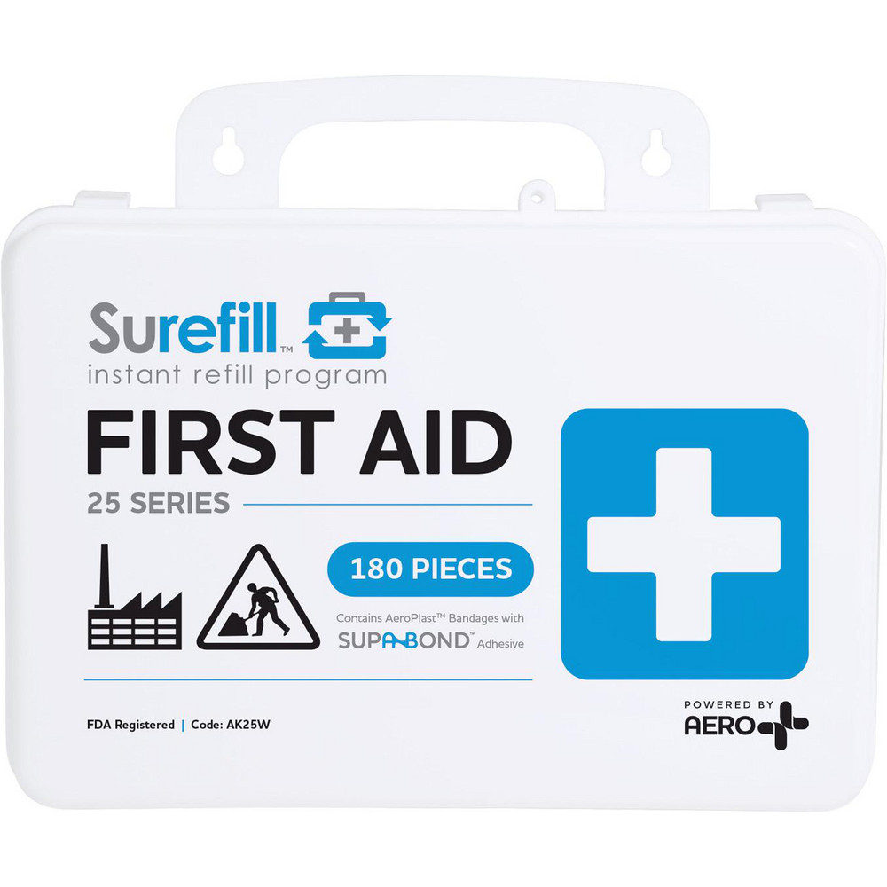 Surefill - 180 Pc Multipurpose First Aid Kit for 25: Portable & Wall ...