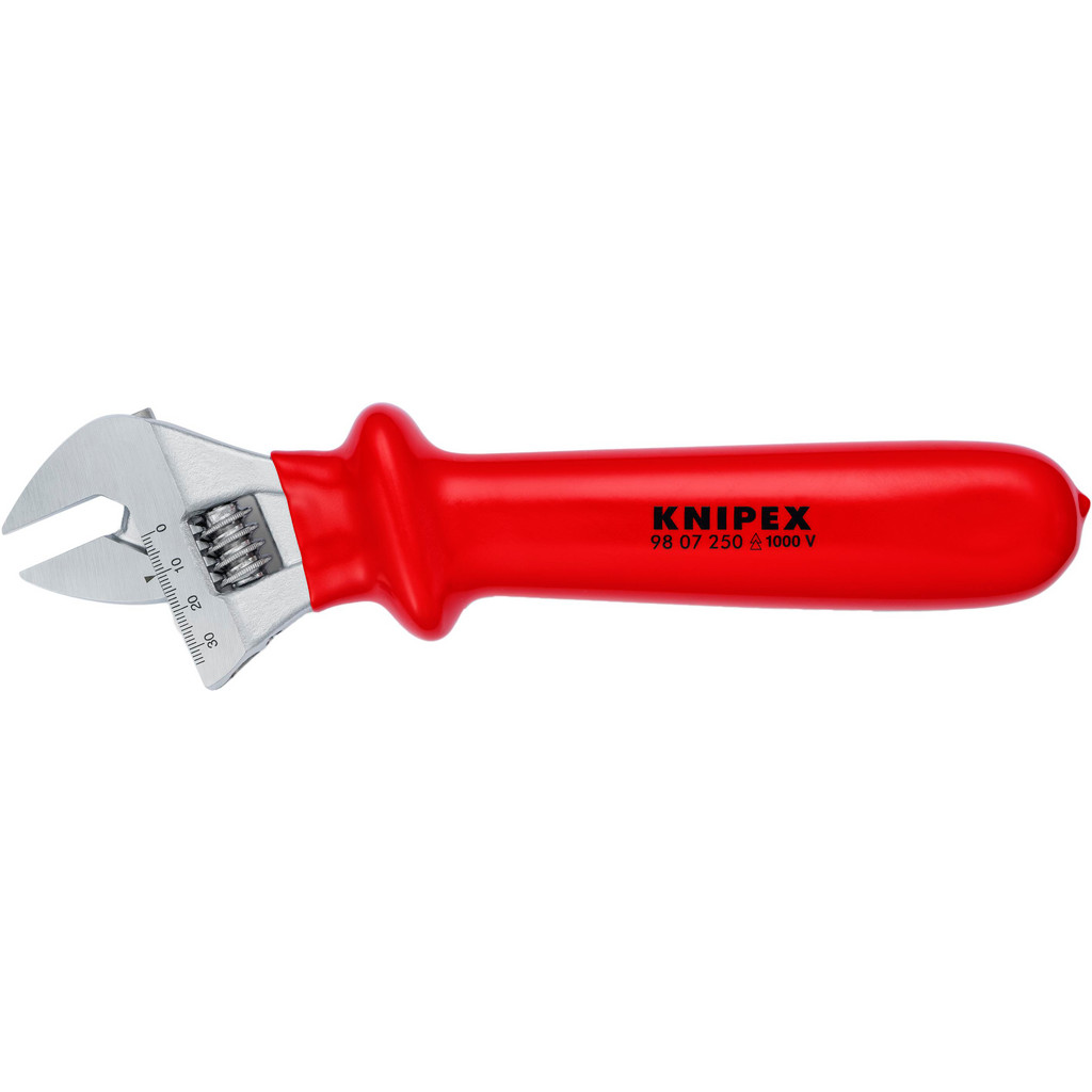 Knipex - Adjustable Wrench: 10" OAL, 1-3/16" Jaw Capacity | MSC Direct