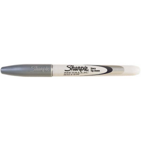 Sharpie - Permanent Marker: Metallic Silver, AP Non-Toxic, Fine Tip ...