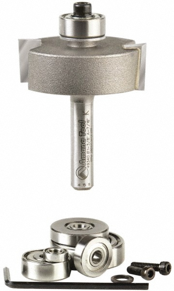 Amana Tool - 1-3/8" Diam, 1/2" LOC, 2 Flute Carbide-Tipped Edge Profile ...