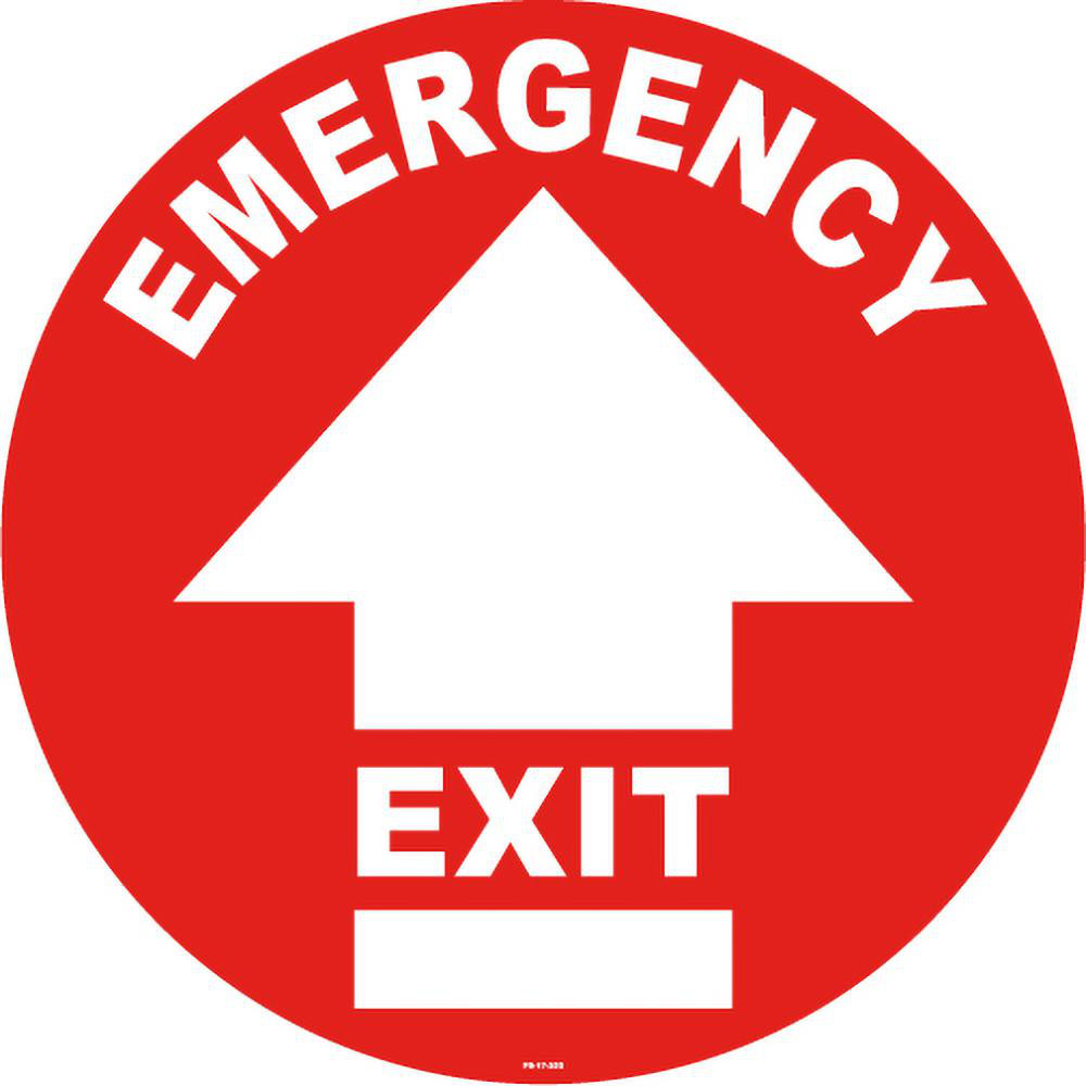 PRO-SAFE - Adhesive Backed Floor Signs: Exit, Entrance & Directional ...