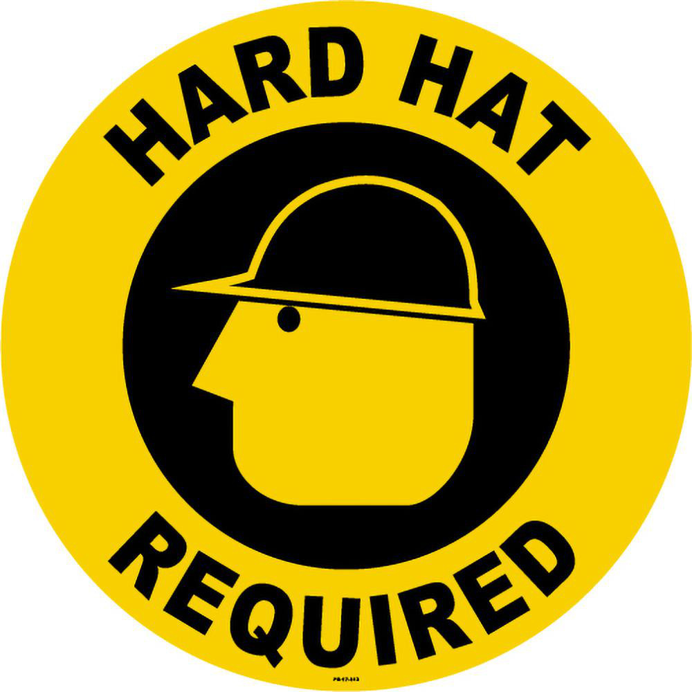 PRO-SAFE - Adhesive Backed Floor Signs: Security & Admittance, Accident ...