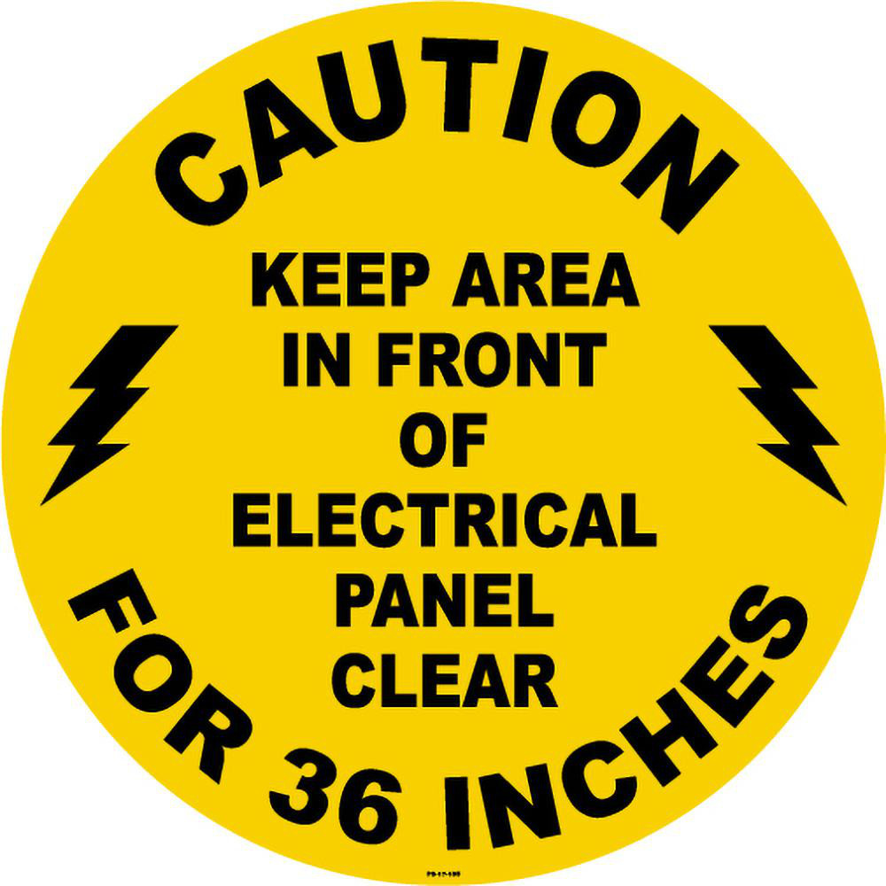 PRO-SAFE - Adhesive Backed Floor Signs: Message Type: Security ...