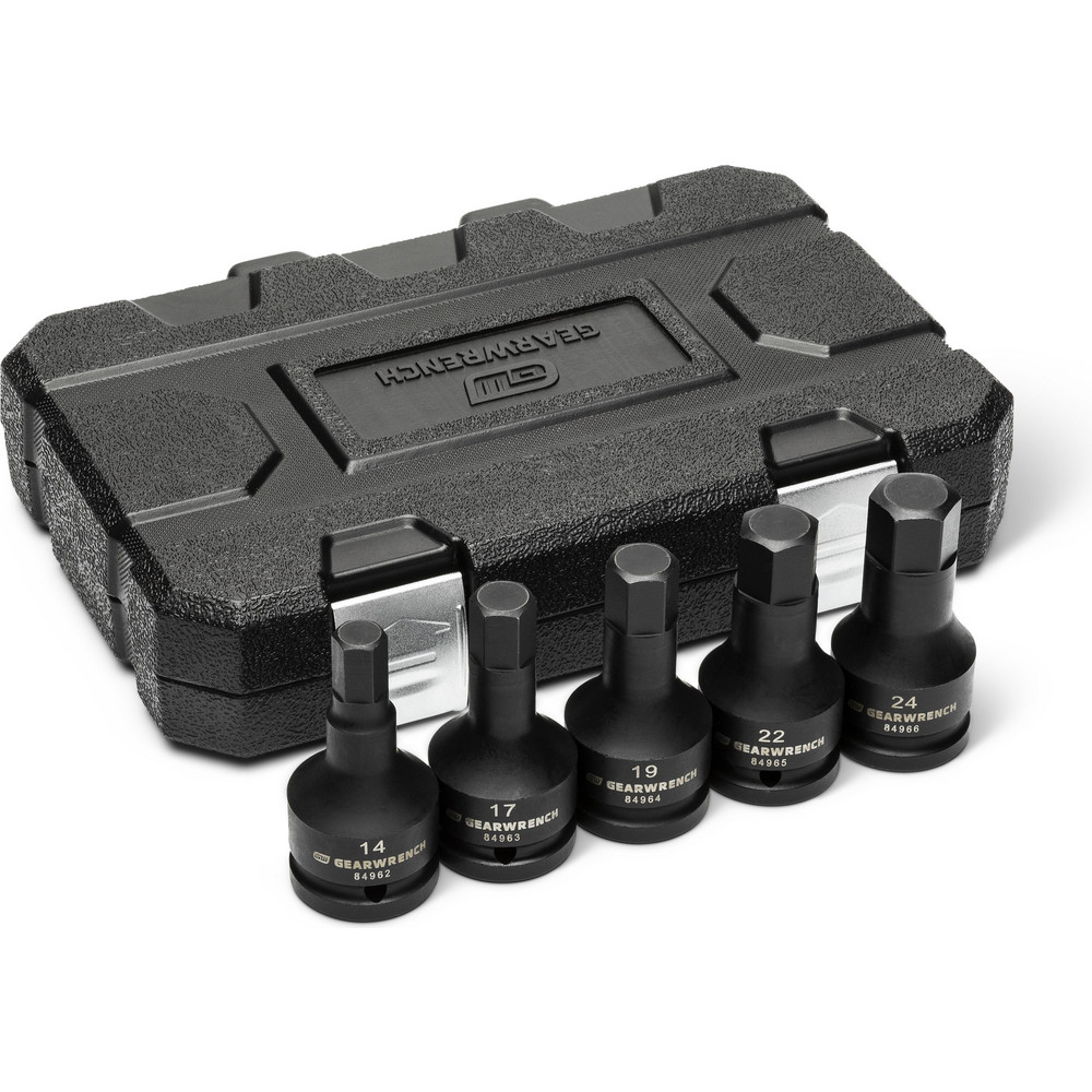 GEARWRENCH - Hex & Torx Bit Socket Sets: Set Type: Hex Bit; Drive Size ...