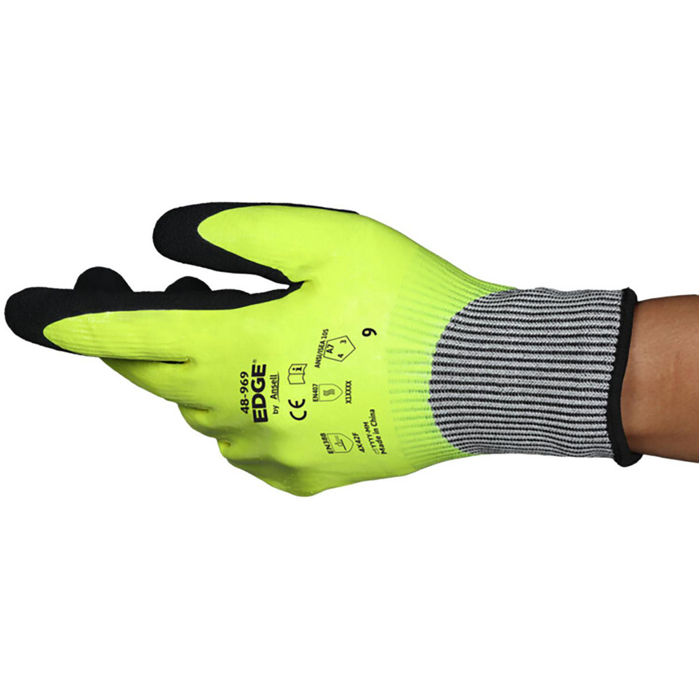 Ansell - Work Gloves: Edge® Edge, Size 2X-Large, Nitrile-Coated Nitrile, Industrial, General ...