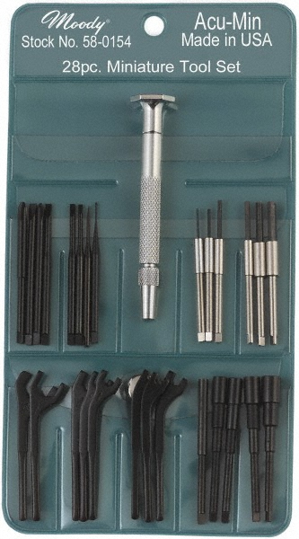 Moody Tools - Combination Hand Tool Sets: Set Type: Miniature Tool Set ...