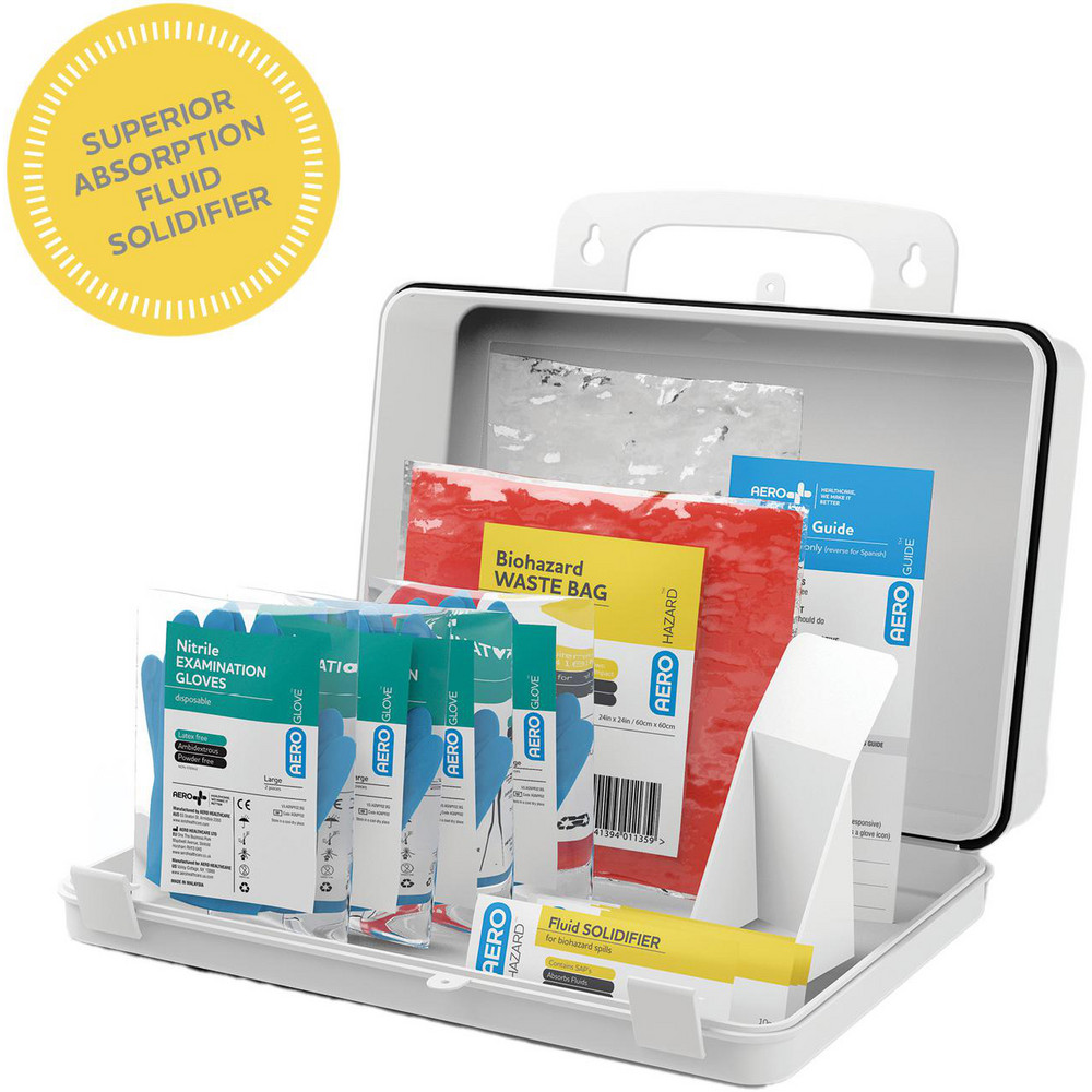 Surefill - 12 Pc Bloodborne Pathogen First Aid Kit for 1: Portable ...