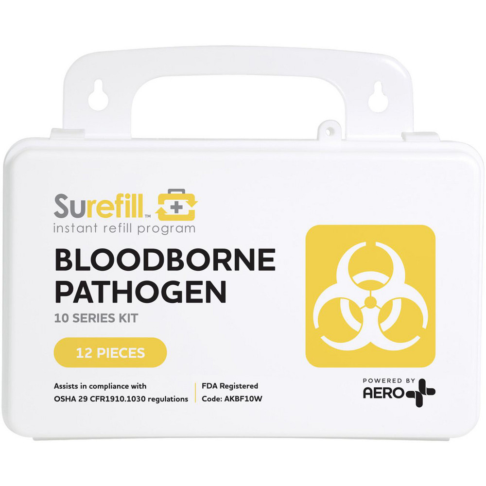 Surefill - 12 Pc Bloodborne Pathogen First Aid Kit for 1: Portable ...