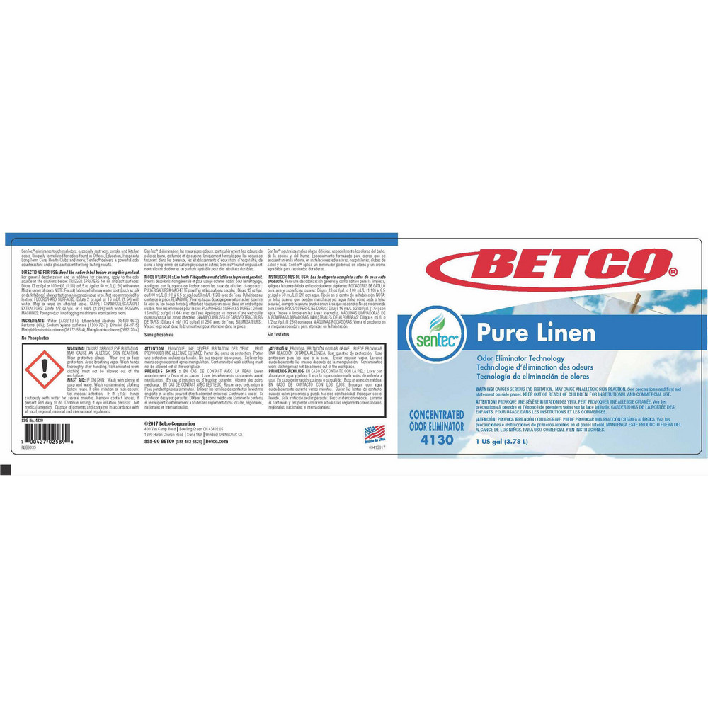 Betco - Air Fresheners; Freshener Type: Air Freshener; Form: Liquid ...