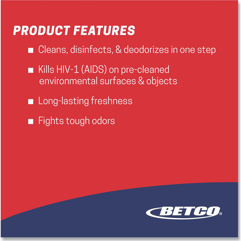Betco - All-Purpose Cleaner: 1 gal, Bottle, Disinfectant | MSC Direct