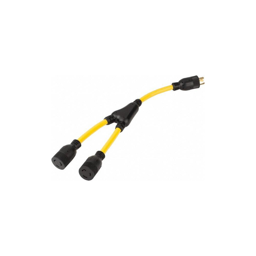 Southwire - 2 Outlets, 125 VAC, 20 Amp, Yellow and Black, Y Adapter ...