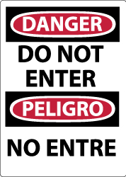 AccuformNMC - Sign: Rectangle, DANGER, Danger - Do Not Enter | MSC Direct