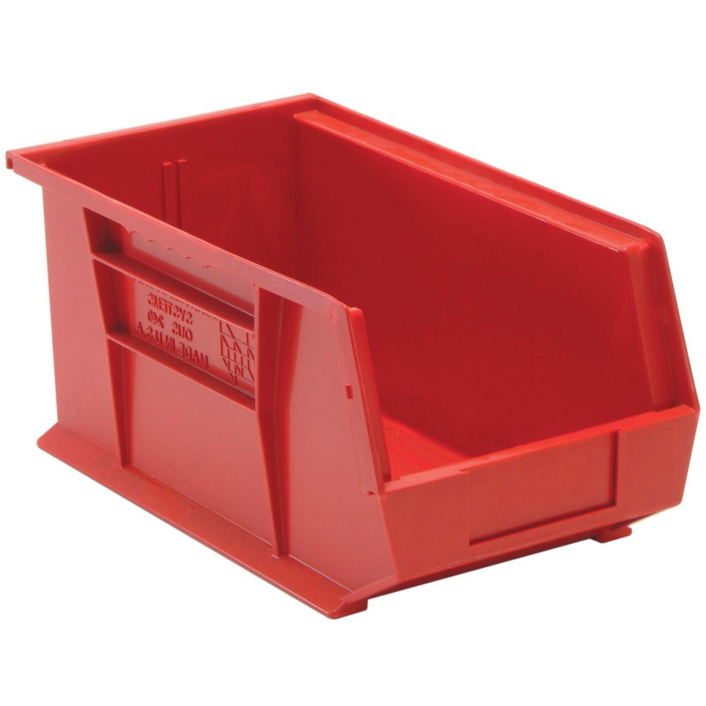 Quantum Storage - Plastic Hopper Stacking Bin: Red | MSC Direct