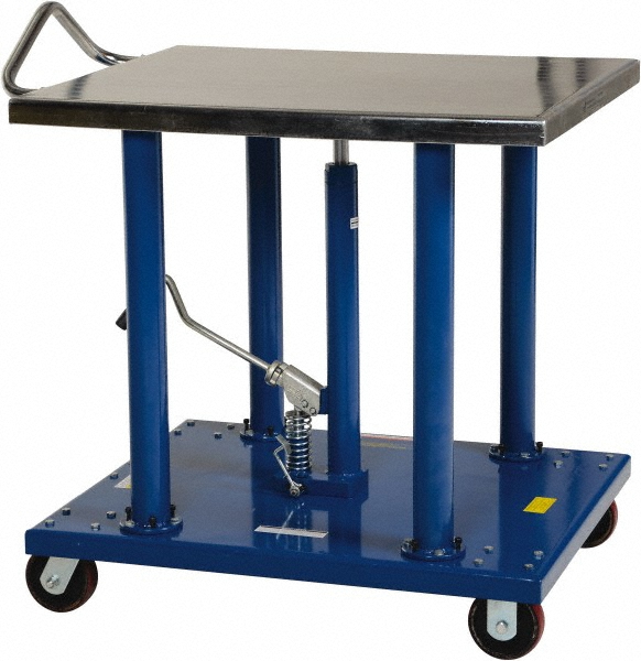 Vestil - Mobile Air Lift Table: 2,000 lb Capacity, 36" Lift Height, 30 ...