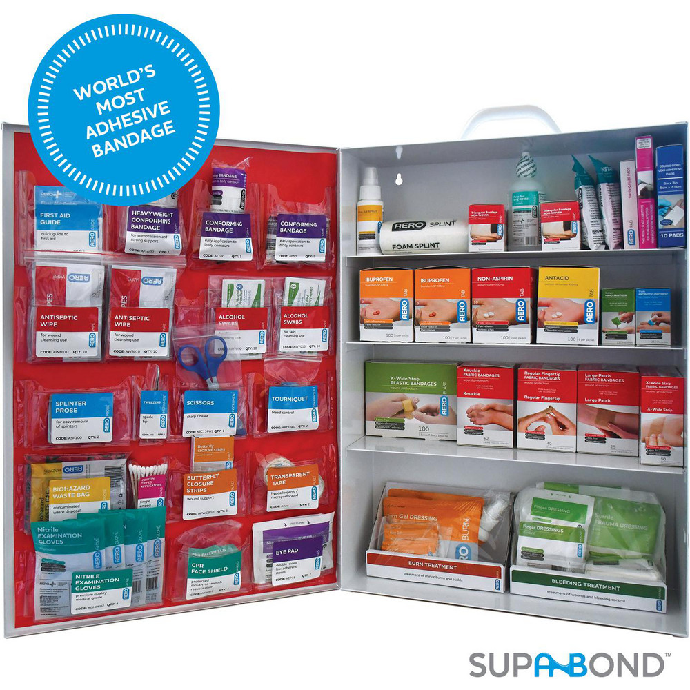 Surefill - 858 Pc Industrial First Aid Kit for 150: Portable & Wall ...