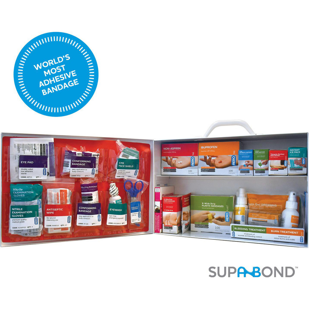 Surefill - 479 Pc Industrial First Aid Kit for 80: Portable & Wall ...