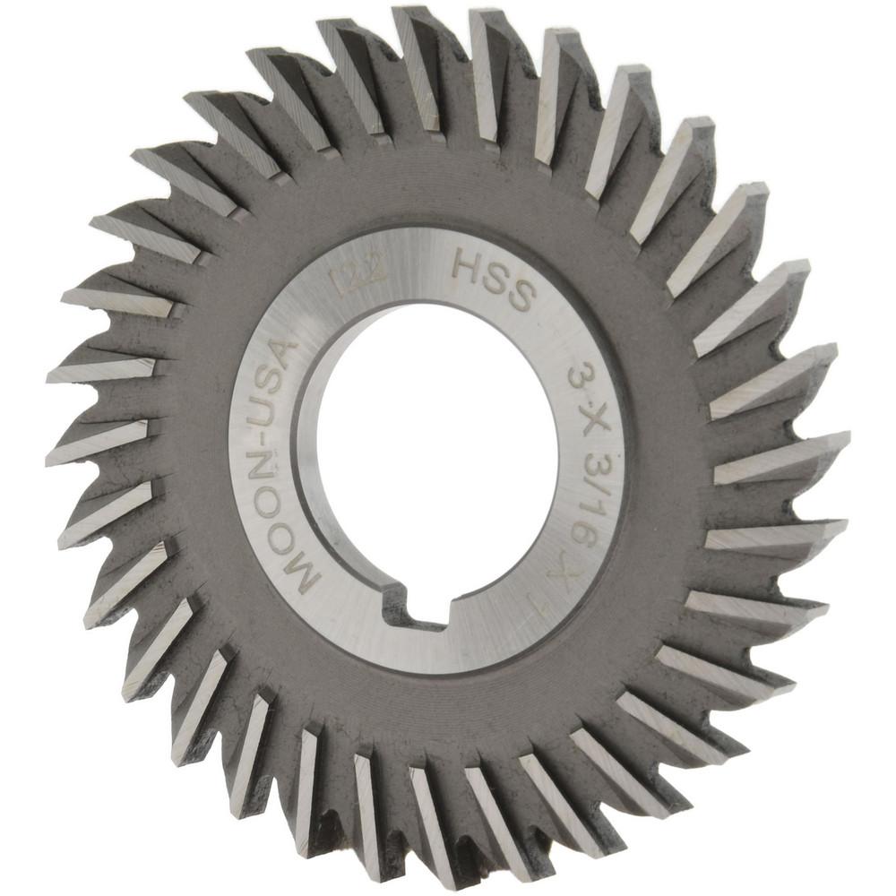 Made in USA - Side Chip Saw: 3" Blade Dia, 3/16" Blade Thickness, 1 ...