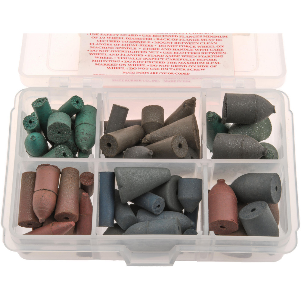 Made in USA - 102 Piece Rubberized Abrasive Point Set | MSC Direct