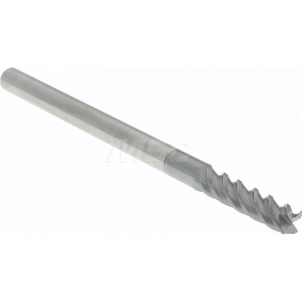Supermill - Square End Mill: 1/8" Dia, 1/2" LOC, 4 Flute, Solid Carbide ...