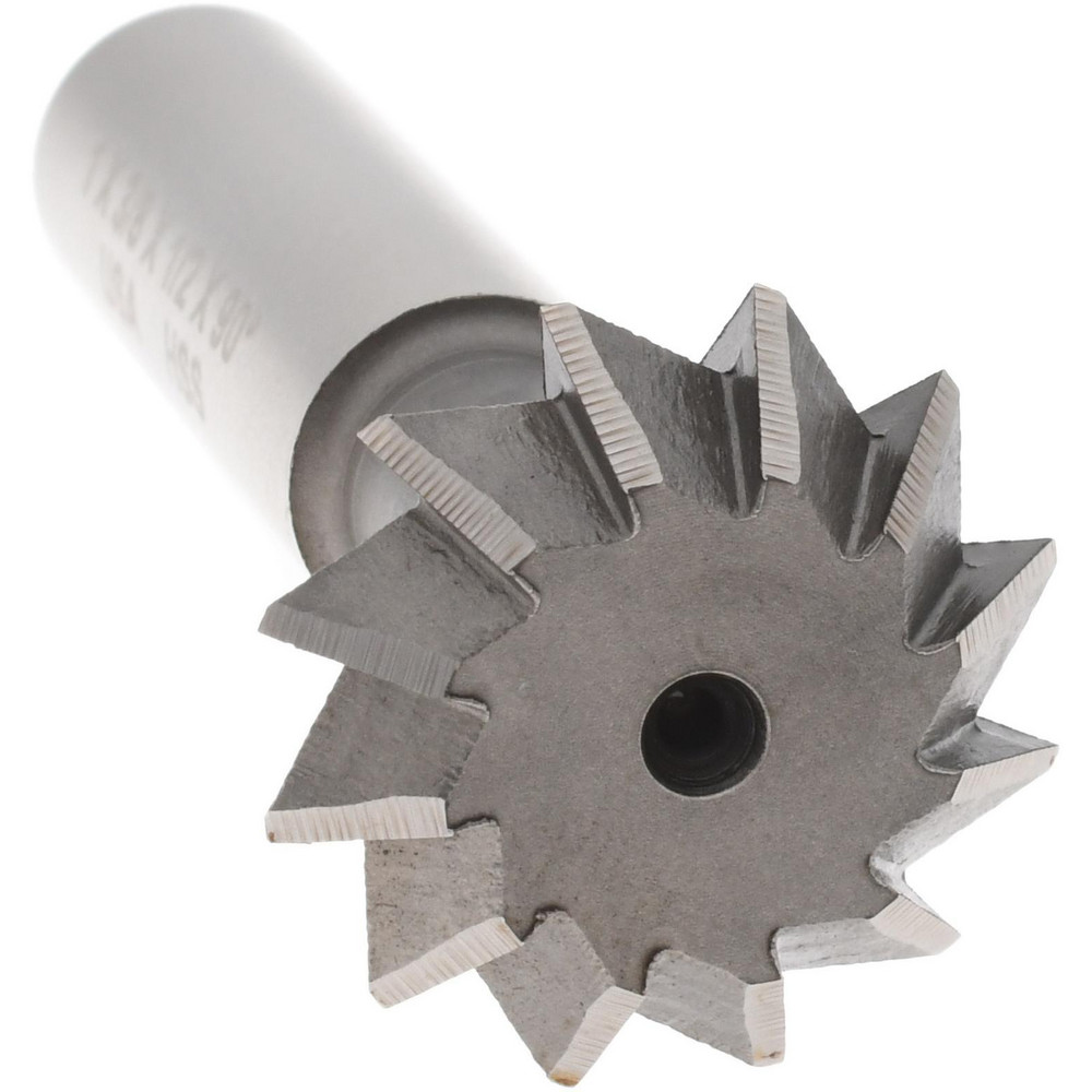 Made in USA - Double Angle Milling Cutter: 90 °, 1" Cut Dia, 3/8" Cut ...