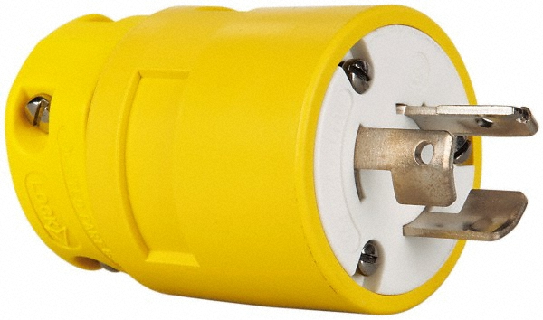 Value Collection - Straight Blade Plug: Industrial, Non-NEMA, Yellow ...