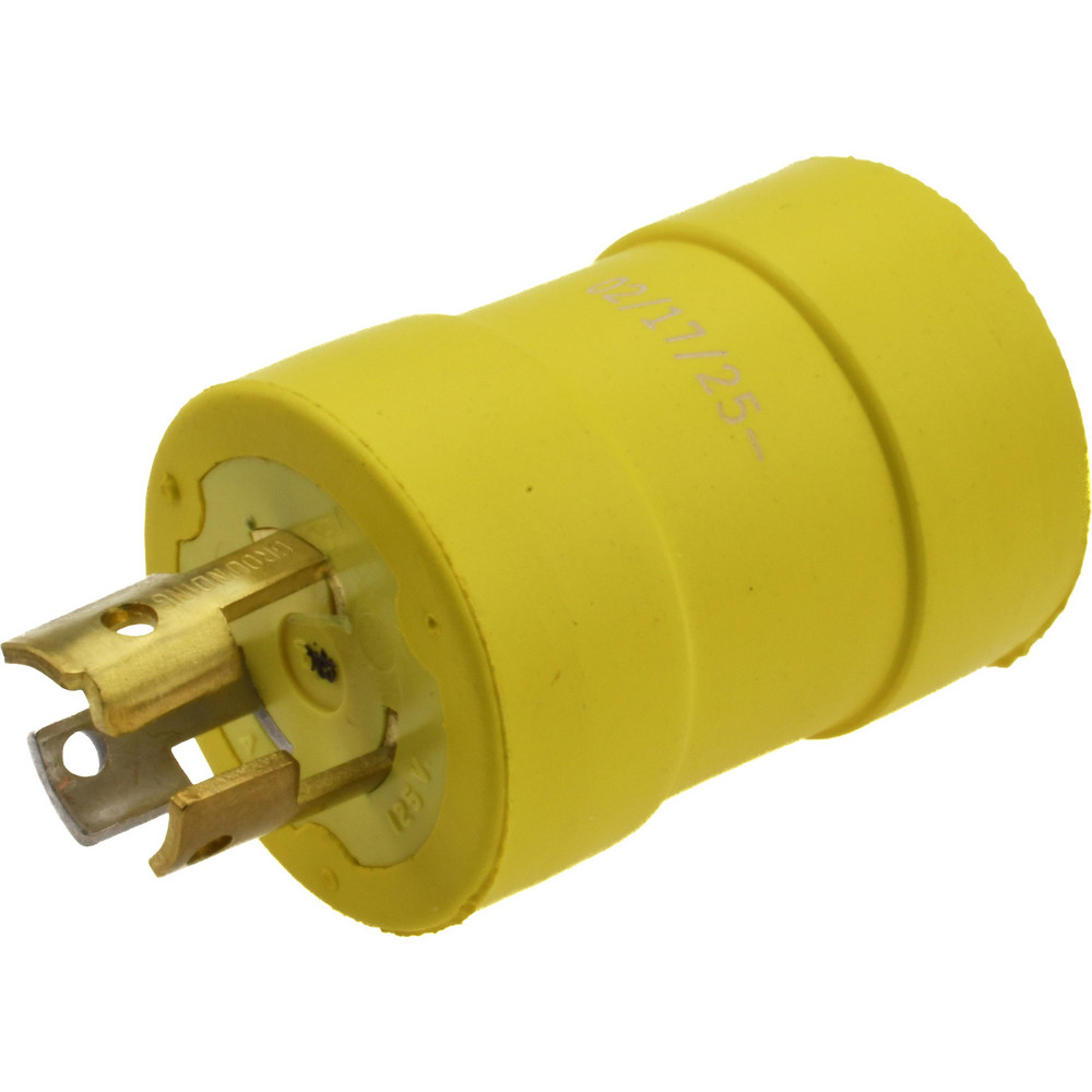 Woodhead Electrical - 1 Outlet, 125 VAC, 15 Amp, Yellow, Single Outlet ...