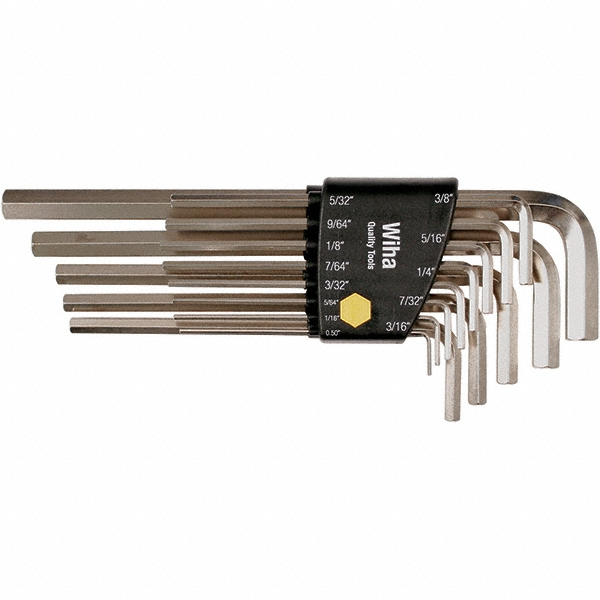 Wiha - 13 Piece, L-Key Long Arm Hex Key Set - 73229635 - MSC Industrial ...