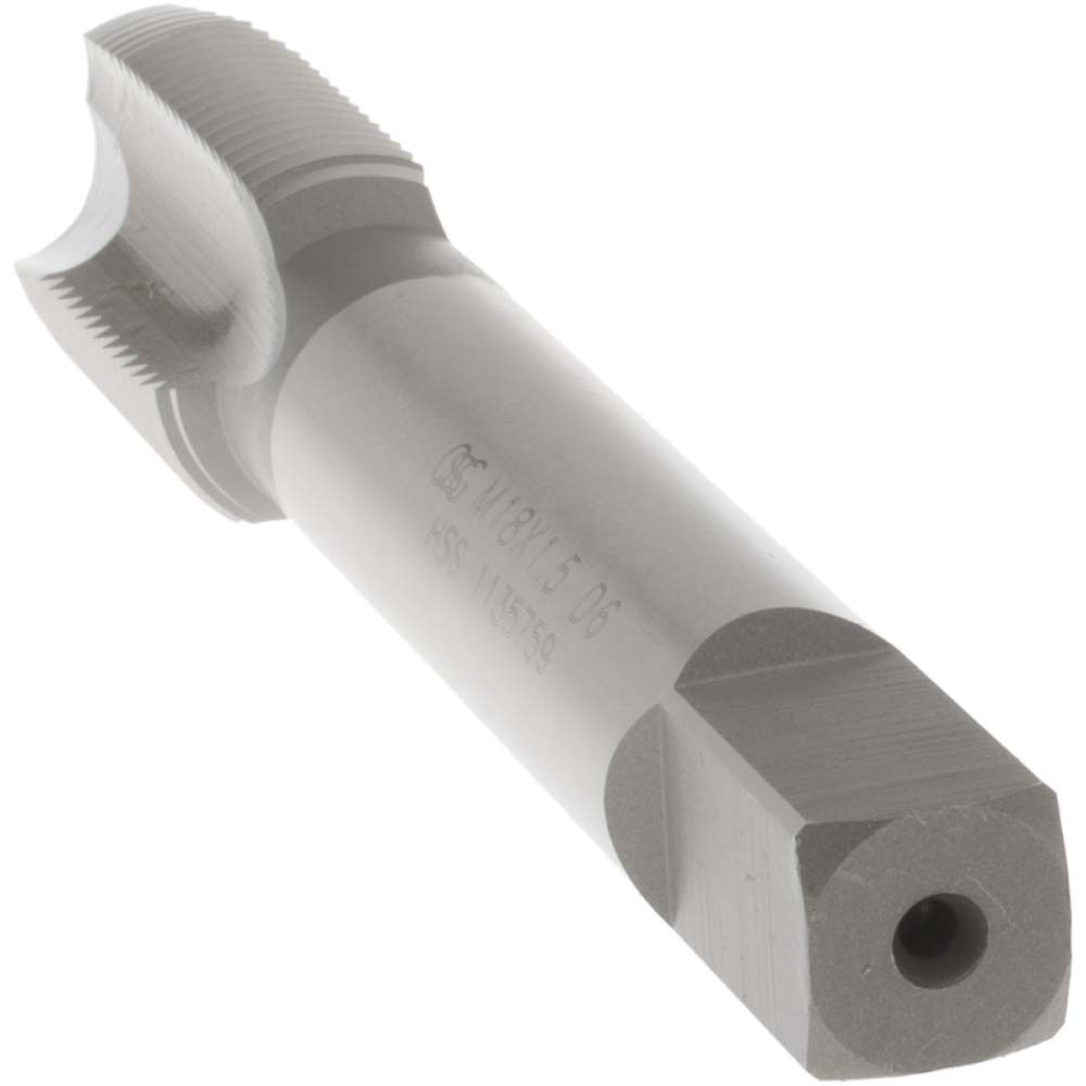 OSG - Spiral Point Tap: M18x1.5 Metric Fine, 3 Flutes, Plug Chamfer ...