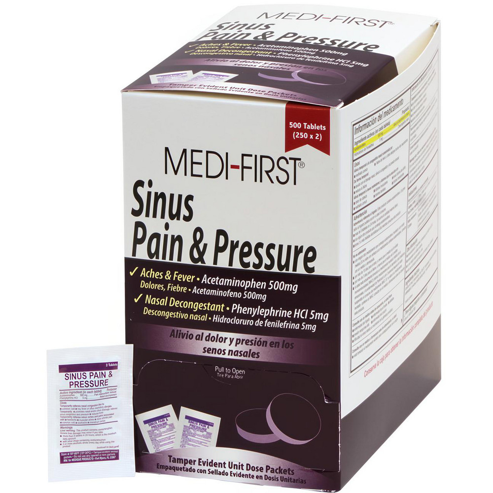 Medique™ - Sinus Relief Tablet: (2) 125 Envelopes | MSC Direct