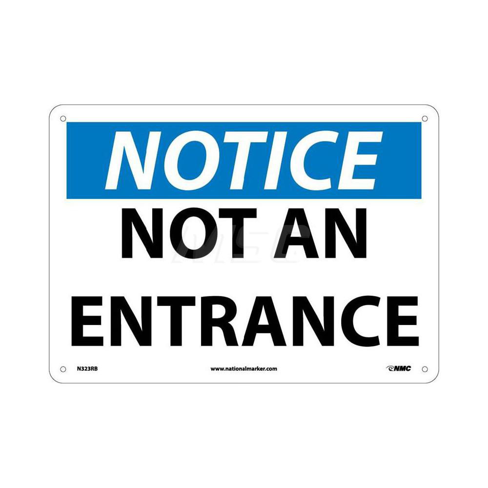 AccuformNMC - Security & Admittance Sign: Rectangle, Notice, NOT AN ...