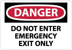 AccuformNMC - Sign: Rectangle, DANGER, Danger - Do Not Enter ...