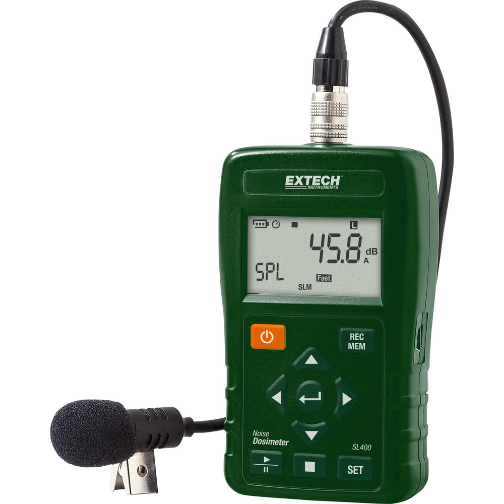 Extech - Sound Meter: A, C & Z Frequency Weight, LCD Display | MSC Direct