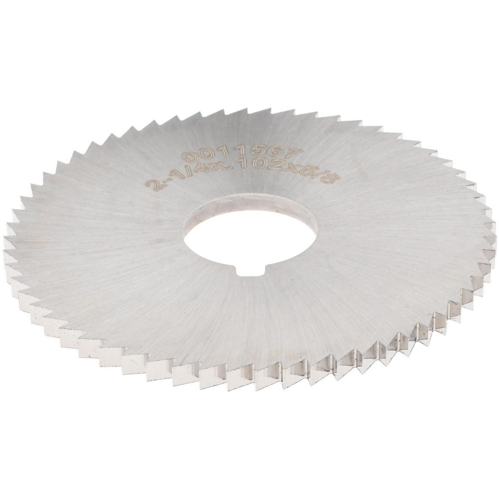 Made in USA - Slitting & Slotting Saw: 2-1/4" Dia, 0.102" Thick, 60 ...