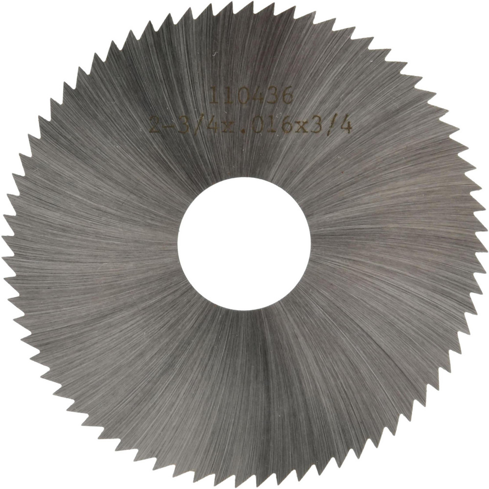 Made in USA - Slitting & Slotting Saw: 2-3/4" Dia, 0.016" Thick, 72 ...