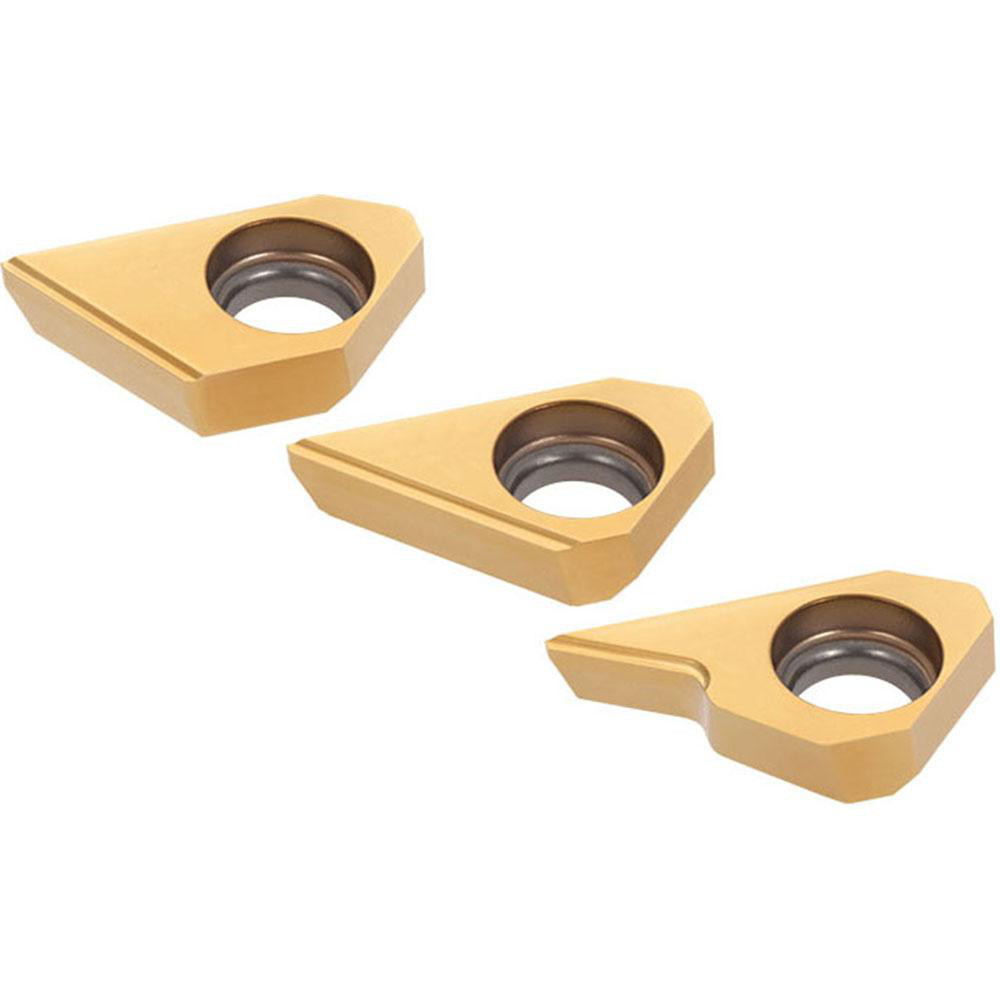 Tungaloy - Drill Chamfer Inserts: XHGX, 090300, Carbide, 0.1300 in ...