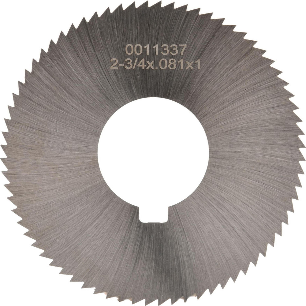 Made in USA - Slitting & Slotting Saw: 2-3/4" Dia, 0.081" Thick, 1 ...