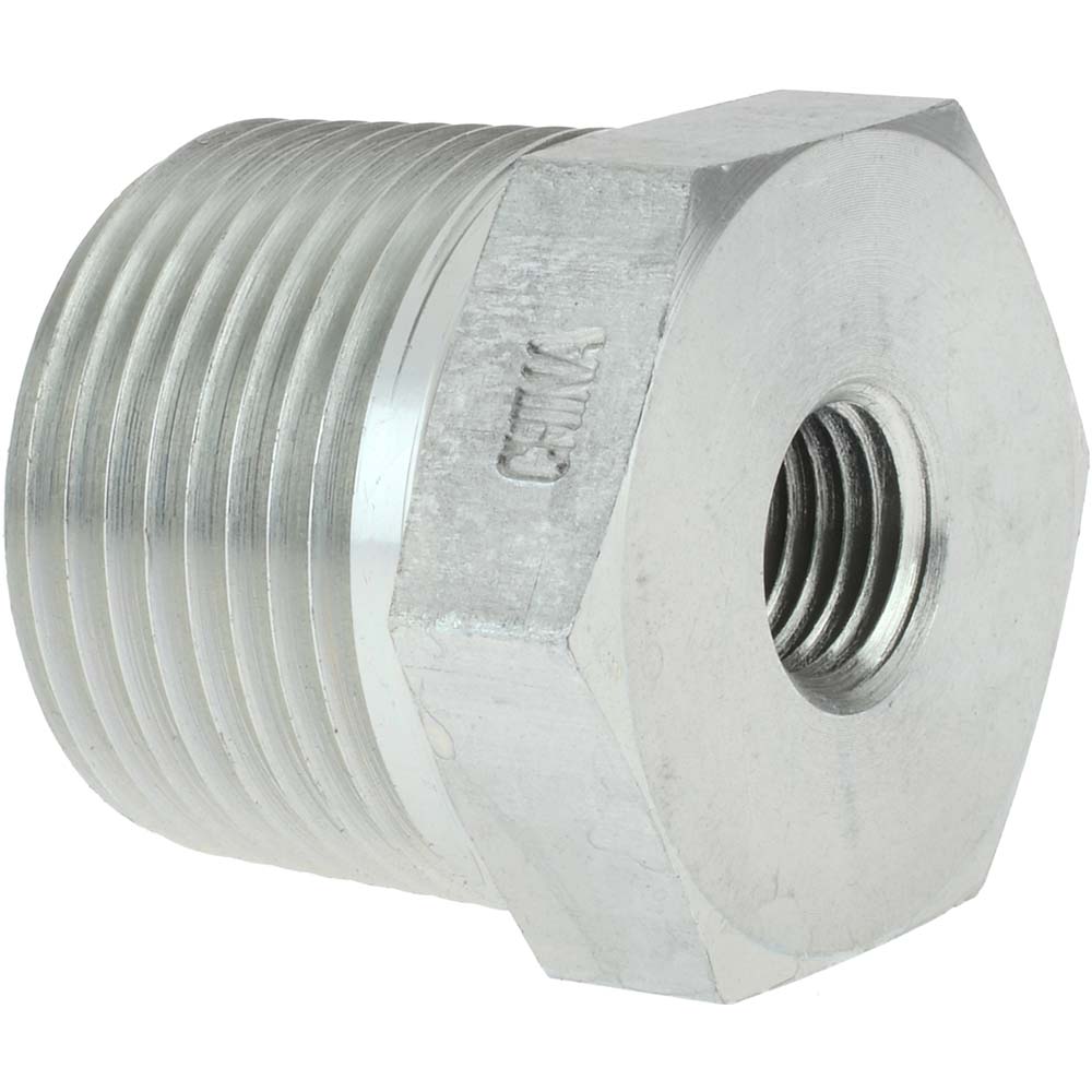 Parker - Industrial Pipe Bushing: 1/4" Female Thread, 1" Male Thread ...